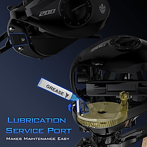 KastKing Megatron 200 Baitcasting Reel, 6.4:1 Gear Ratio, Left Handed