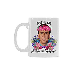 SCSF Coffee Mug For Coffee Lover - You're My National Treasure Tea Cup -11 Ounce