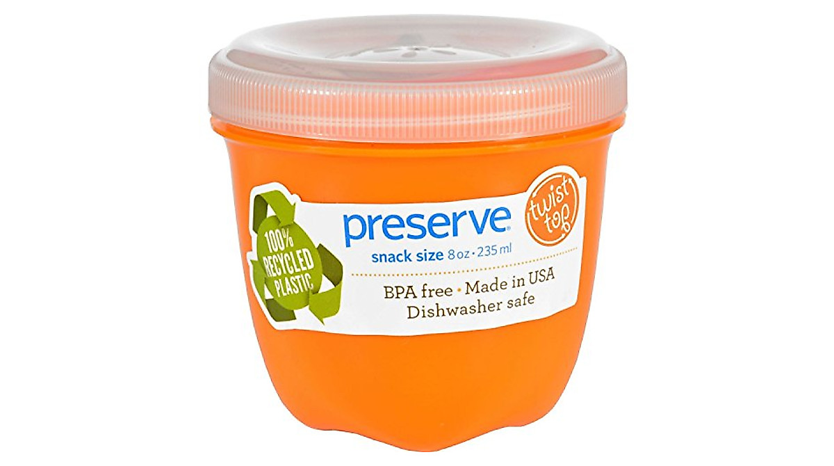 Mini Orange Food Storage Container - 8 oz Premium Quality