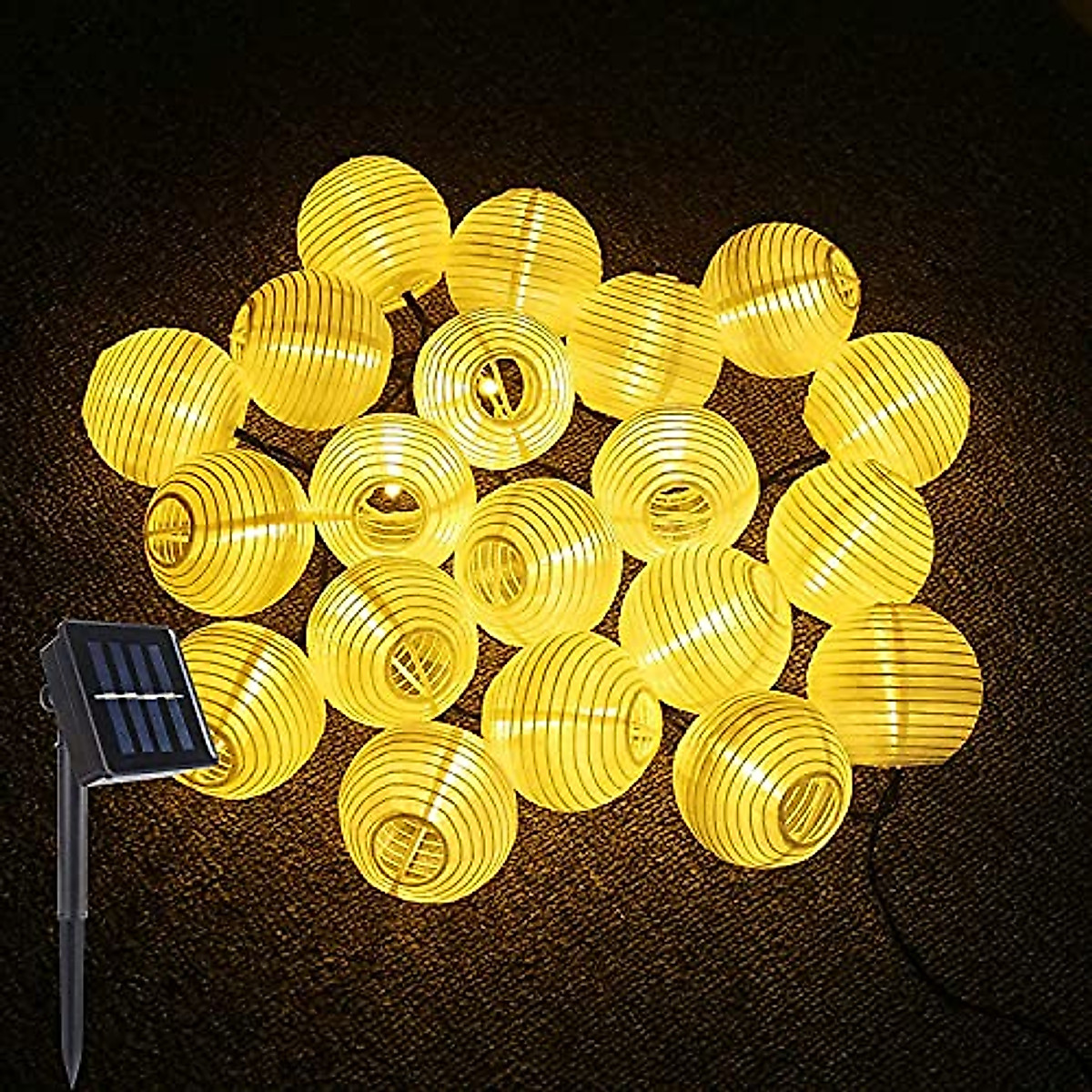 Solar Lantern String LED Lights 13FT/4M 20 LEDS, ALED LIGHT LED String Lights Outdoor IP65 Waterproof for Garden,Patio,Party ,Wedding,Camping Decor(Warm White)