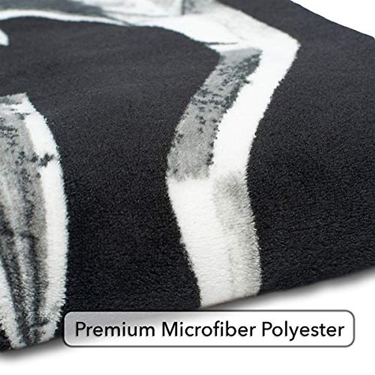 JUST FUNKY Skyrim Collectibles | Skyrim Dragon Emblem Fleece Throw Blanket | 45” x 60”