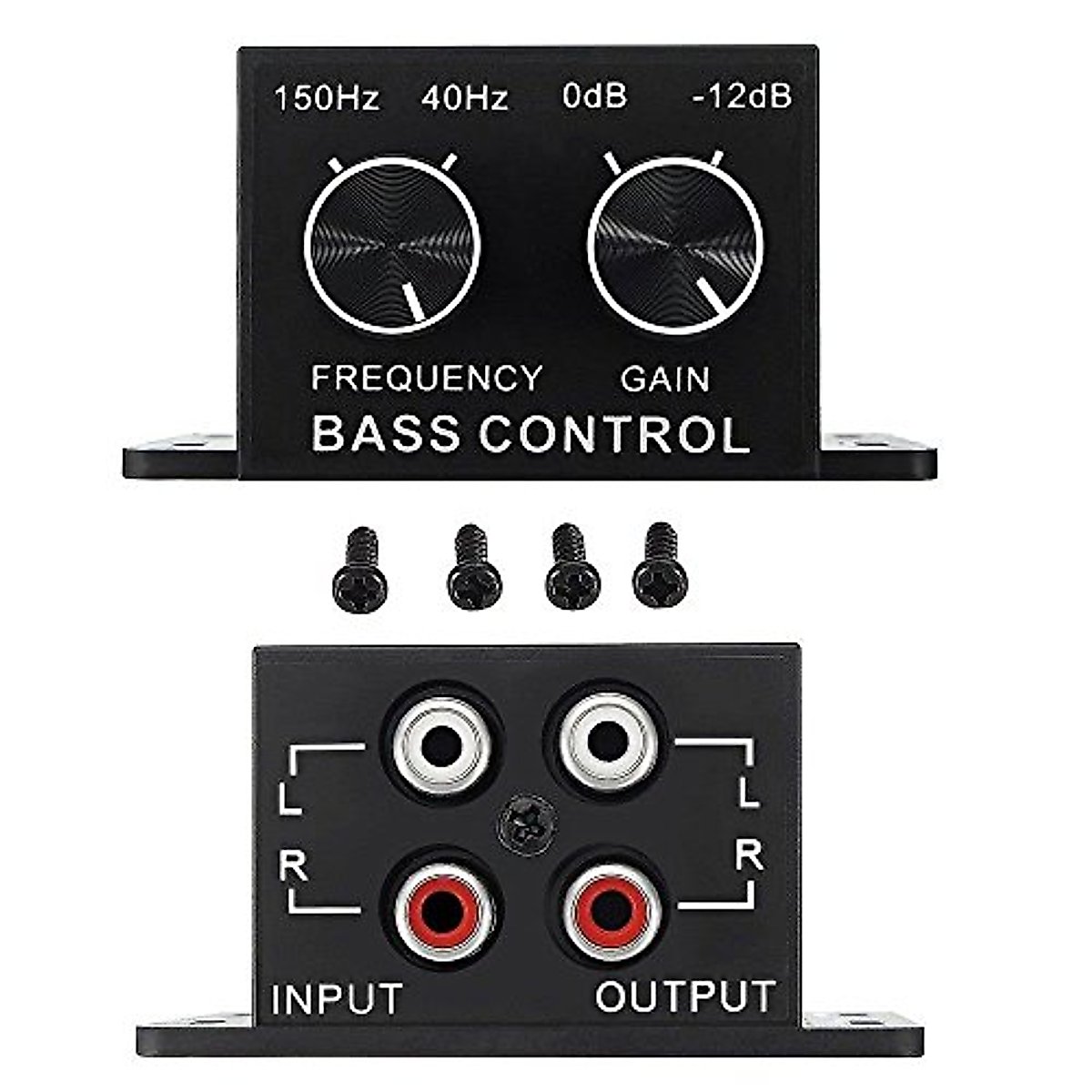 Nobsound Auto Car Amplifier Audio Subwoofer Bass Control Knob Sub Gain Equalizer Regulator Frequency Controller RCA Line Level Adjust