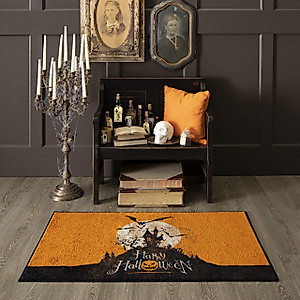 Mohawk Home Halloween Kitchen Mat, Halloween Hill Orange (2' x 3' 4")