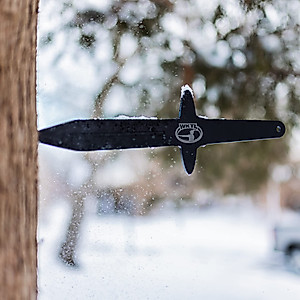 World Knife Throwing League Lancelot Professional Balanced Throwing Knife Set with Three Knives, Black Finished Blade, Full Tang, Stainless Steel, with Premium Nylon Sheath, 15 Inch Length