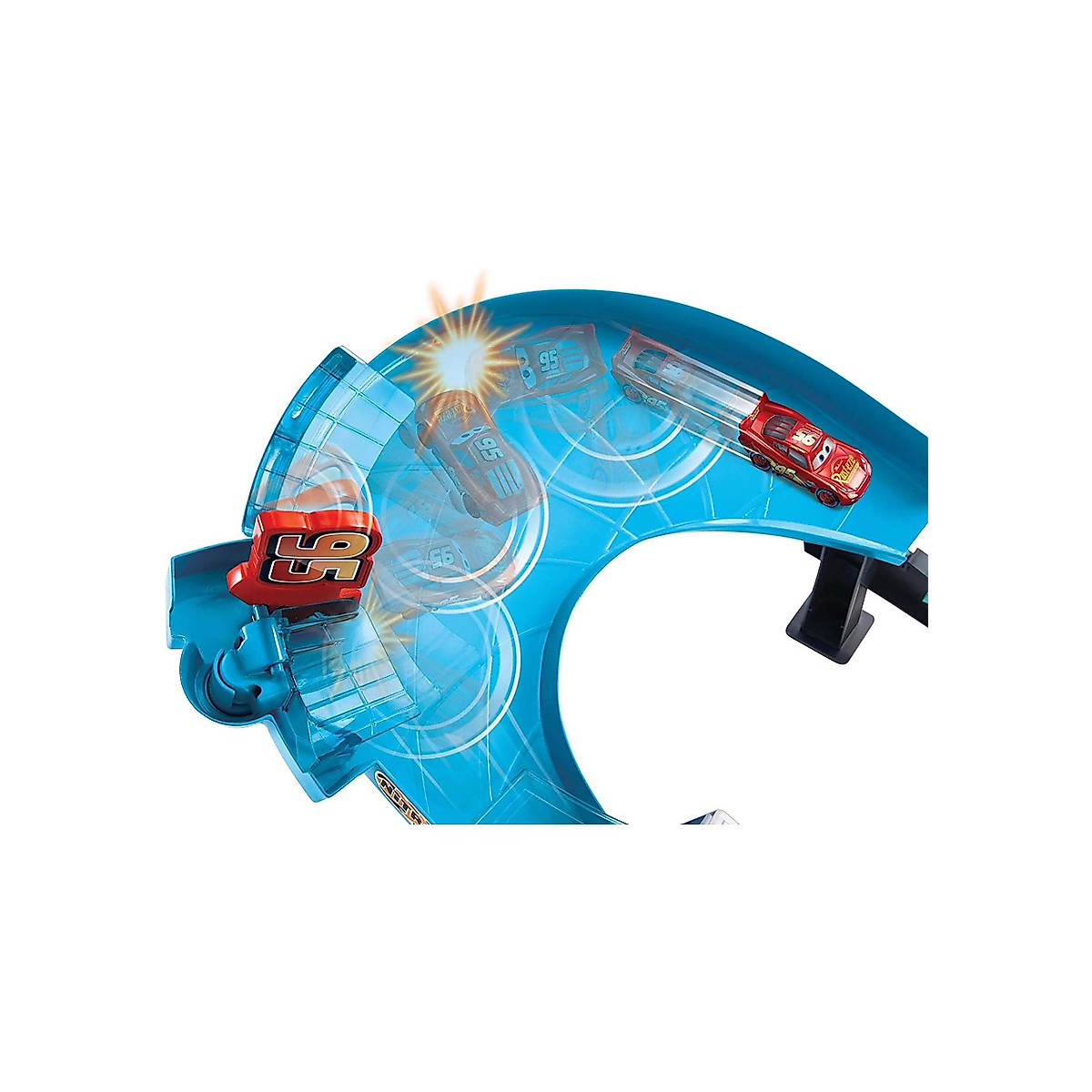 Disney Pixar Cars Rusteze Double Circuit Speedway Playset Test Track Set For Drift, Race and Crash Competitions, With Lightning McQueen Vehicle, Kids Birthday Gift For Ages 4 Years and Older