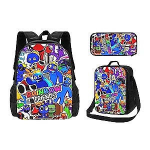 OYAMBE Cartoon Backpack Travel Backpack Lunch Box Casual Daypack Backpack 3d Backpack Laptop Backpack