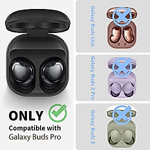 Woocon Galaxy Buds Pro Strap, Soft Silicone Sports Anti Lost Strap Lanyard Special Anti-slip Texture Design Accessories Only Compatible with Samsung Galaxy Buds Pro Neck Rope Cord(Black)
