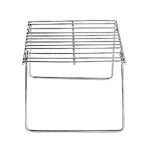 Happyyami Grill Cooling Rack BBQ Wire mesh BBQ Burning Stove Charcoal Grill Rack Baking Cooling Racks Grill Grid BBQ Grill Racks Table top Grill Mini BBQ Tools Travel Ultra Light Steel Wire