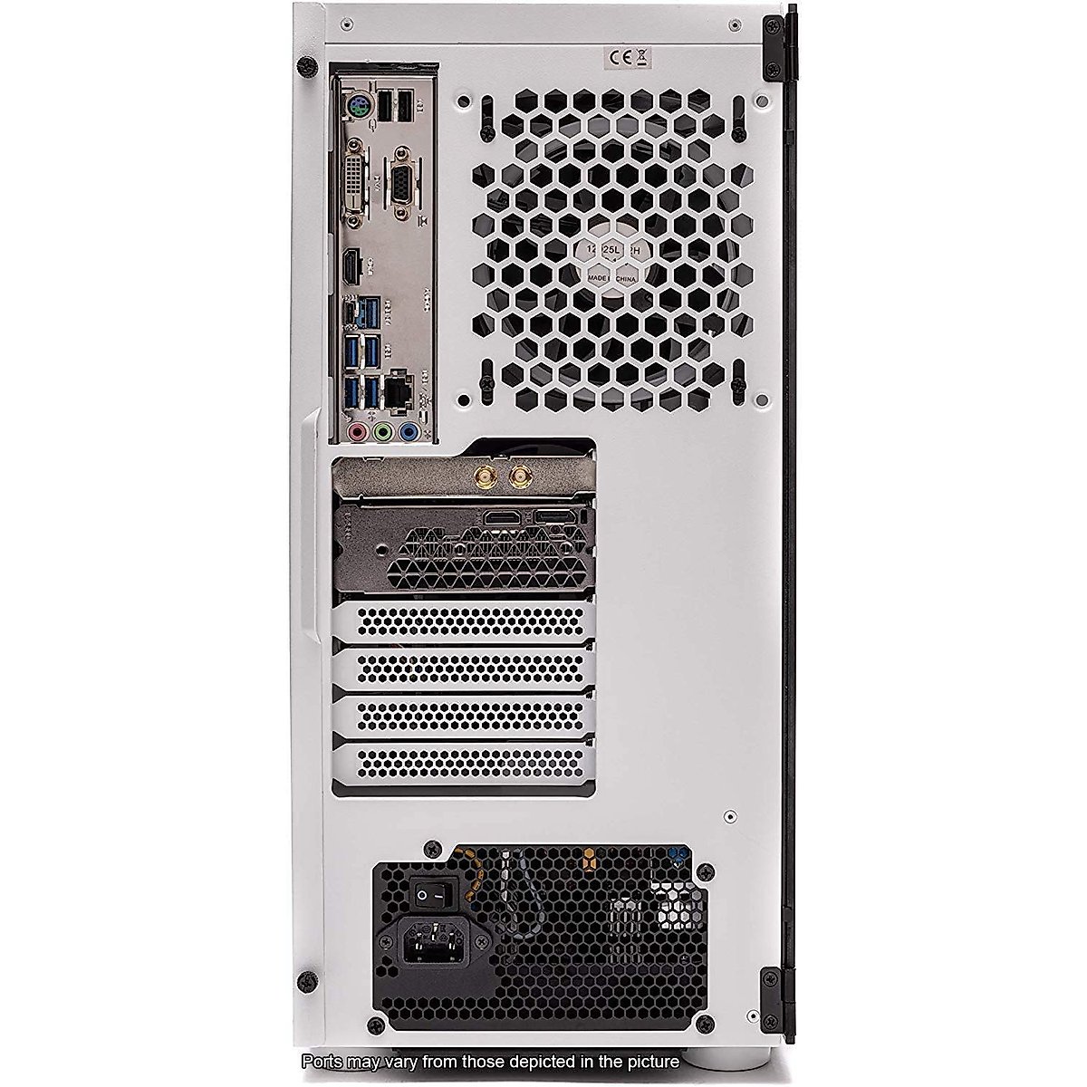 SkyTech Archangel Gaming Computer PC Desktop - Ryzen 5 3600 6-Core 3.6GHz, GTX 1660 Ti 6G, 500G SSD, 8GB DDR4 3000, RGB, AC WiFi, Windows 10 Home 64-bit, White