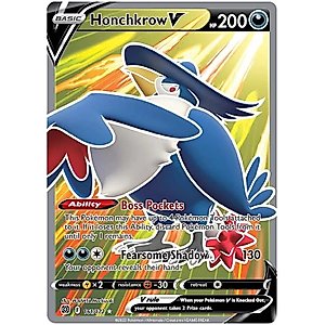 Honchkrow V - 161/172 - Full Art Ultra Rare - Sword & Shield: Brilliant Stars