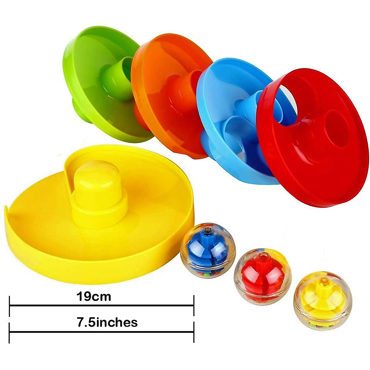 Single Ball Drop Toy for Kids - Spinning Swirl Ball Ramp Activity Play Toy Safe for 9 Months and up.
