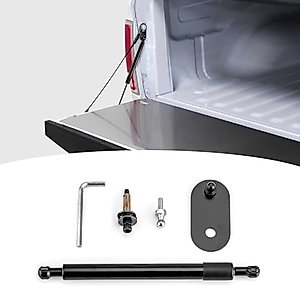 Wsays Tailgate Assist Shock Black Steel Compatible with 2002-2018 Dodge Ram 1500 2500 3500 Classic