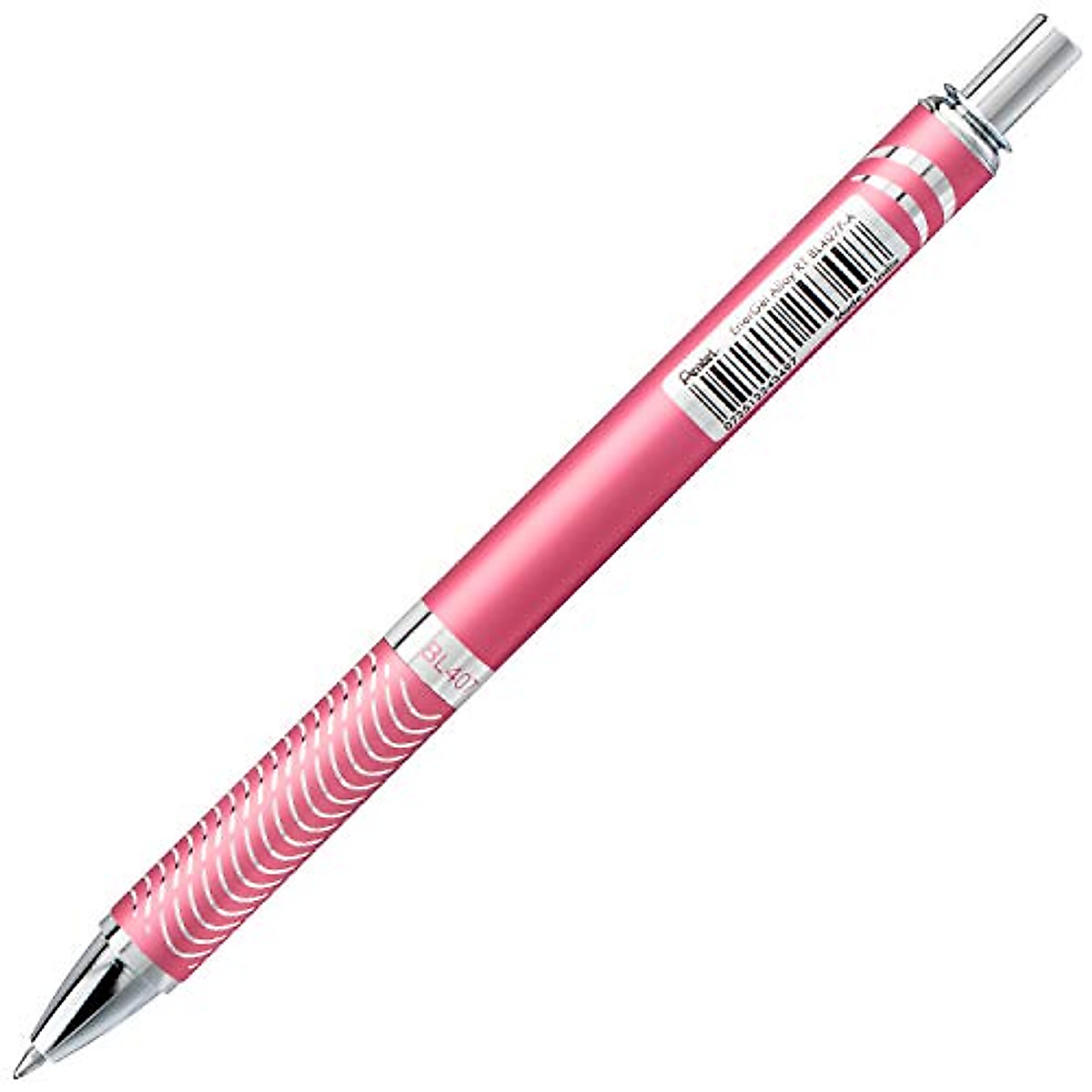 Pentel 0.7 mm Tip EnerGel Sterling Black Ink Pen - Pink (Pack of 12)