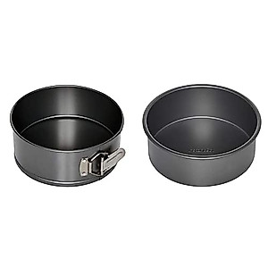 Instant Pot 5252321 Official Round Cake Pan, 7-Inch, Gray and Official Springform Pan, 7.5-Inch, Gray