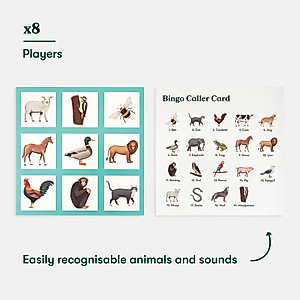 Relish Animal Bingo Game - Alzheimer’s Products & Dementia Activities, Dementia Games & Gifts for Seniors and Elderly