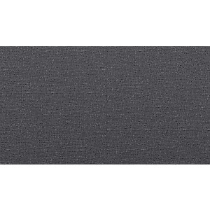 DHP Janford Upholstered Platform Bed with Modern Vertical Stitching on Rectangular Headboard, Queen, Gray Linen