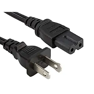 Polarized AC Power Cord for Technics 5 disc Player SL-PD867 SL-PD887 SL-1200 - 6 FT