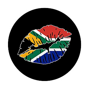 South Africa flag kiss PopSockets PopGrip: Swappable Grip for Phones & Tablets