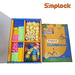 SIMPLOCK KIDS200 Educational Toys for Kids Building Toys Creative Toys Kit Gift Set for Preschool Kindergarten Elementary School Group Activity Teaching Aid Education Method