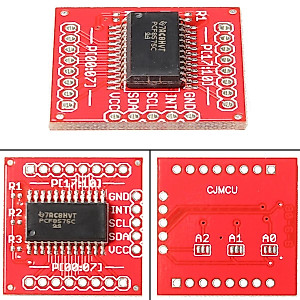 DKARDU PCF8575 IIC I2C PCF8575C Extension Shield Module 16-bit 400kHZ SMBus I/O Ports,with Dupont Cable,for Arduino