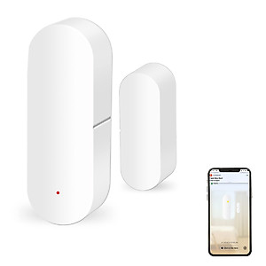 Smart Door Window Sensor: Zigbee Door Sensor with App Alerts, Wireless Contact Sensor for Home Security and Smart Home Automation, Tuya ZigBee Hub Required, Compatible with Alexa Google Home (2 Pack)