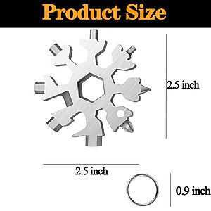 Bottle Opener Flat Phillips Screwdriver Kit/Wrench Keychain Gadgets Outdoor (Silver)