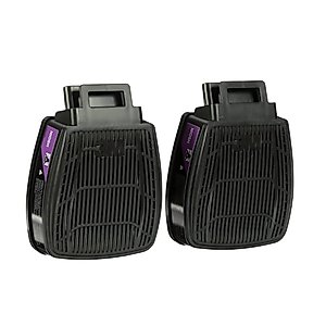 Secure Click 3M P100 Respirator Cartridge/Filter, D80921 Organic Vapors Combination Cartridge, NIOSH Approved, Dual-Flow for Greater Breathability and Comfort, 1 Pair