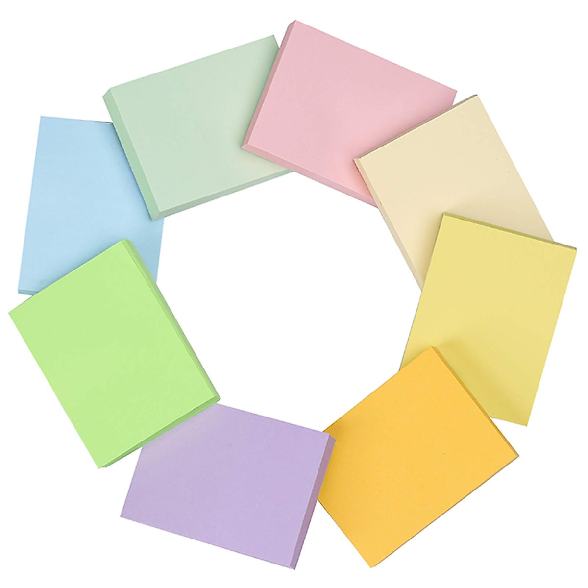 Sticky Notes 1.5x2 Inches, Light Colors Self-Stick Pads, 24 Pack, 75 Sheets/Pad