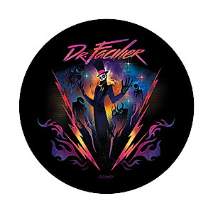 Disney Villains Dr. Facilier 90s Rock Band Neon PopSockets PopGrip: Swappable Grip for Phones & Tablets