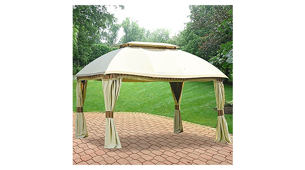 Garden Winds 10x13 Gazebo Replacement Canopy & Netting - Durable ...