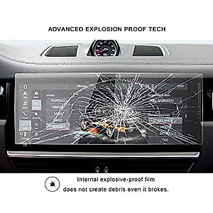 R RUIYA 2019 2020 2021 2022 Porsche Cayenne 12.3Inch Display Navigation Screen Protector, HD Clear TEMPERED GLASS Screen Guard Shield Scratch-Resistant Ultra HD Extreme Clarity