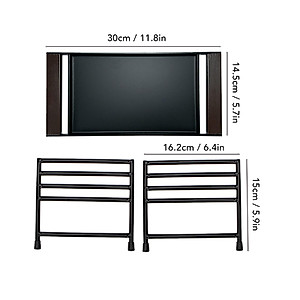 Camping BBQ Plate Set, Portable Foldable Lifting Barbecue Grill Set with Storage Bag for Travel