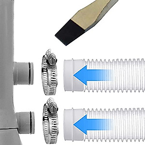 Swimming Pool Replacement Hose,1.25Inches Diameter Replacement Hose,Pool Filter Replacement Hose Compatible with filter Pump 330 GPH, 530 GPH, and 1000 GPH.(59in length)