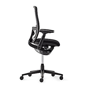 Haworth Zody Dual Posture Mesh Office Chair – Ergonomic Desk Chair with Forward Tilt Option – with Lumbar Support (Coal)