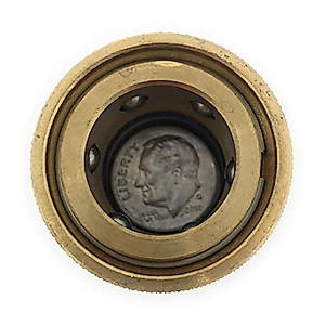 1/2" QDD LP Gas QUICK CONNECT/DISCONNECT CONNECTOR [8630] SOLID BRASS 1/2 PSIG Pressure 100 000 BTU Hour Capacity Input 1/2 Insert