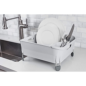 Real Home Innovations Designer Dish Rack, Gray