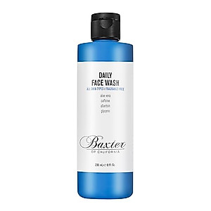 Baxter of California Daily Face Wash for Men | All Skin Types | Sulfate-Free | Fragrance Free | 8 oz | Holiday Gift Guide