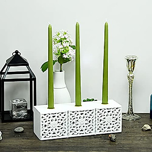 12 Inch Sage Green Taper Candles