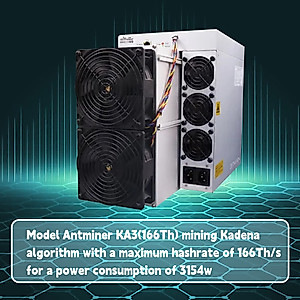 Antminer KA3 166Th/s Kadena Asic Miner, KDA 3154W Mining Machine with PSU