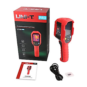 UNI-T UTi89 Pro Thermal Camera Imager 80x60 IR Resolution Handheld Infrared Thermal Imaging Camera 4800 Pixels 9Hz Refresh Rate, IP65 Rechargeable 16GB MicroSD 2 Meter Drop Durability