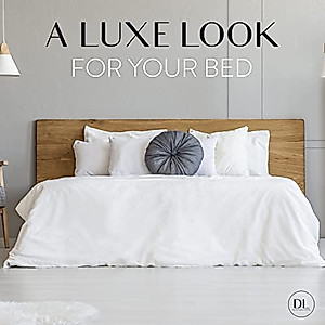 Danjor Linens Twin Sheets - Perfect Dorm Room Essentials Bedding- Hotel Luxury - 4 pc Soft Bedding & Pillowcases Set with Deep Pockets - Breathable Bed Sheets, Wrinkle Free - White Sheets