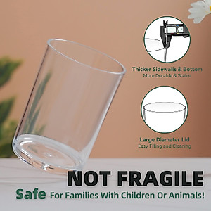 TIDIdea 4 Pack Laundry Container Jars - Premium Acrylic Jars for Laundry Room Organization and Storage Organizing Laundry Pods, Powder, Detergent, Soap,Beads, Laundry Accessories - with Labels&Scoops