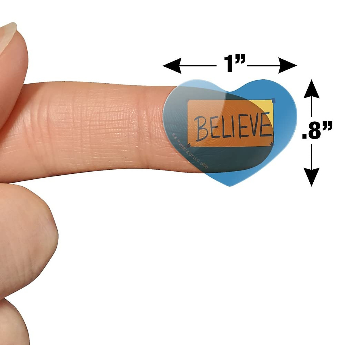 Ted Lasso Believe Heart Shaped Planner Calendar Scrapbook Craft Stickers