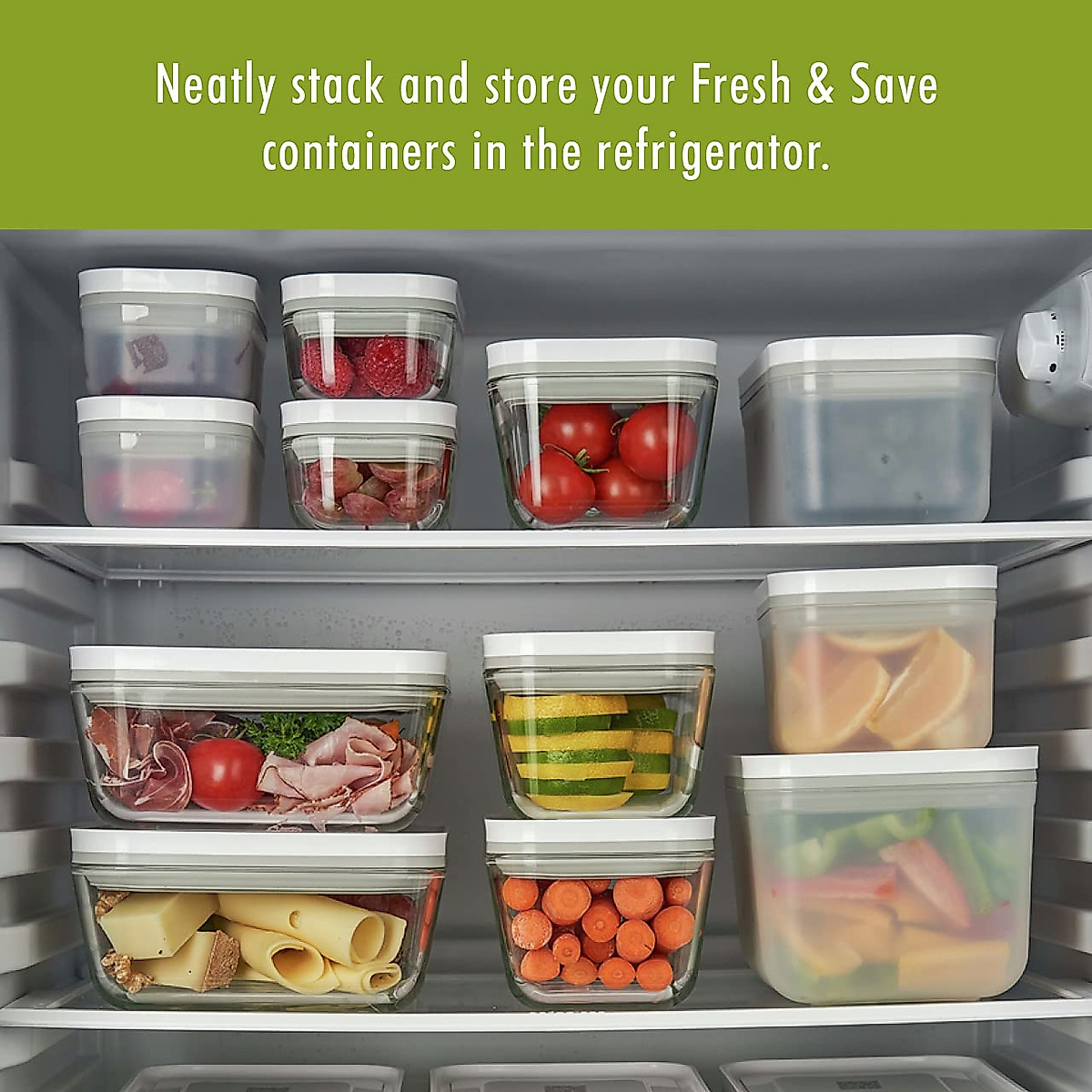 ZWILLING Fresh & Save 3-pc Assorted Sizes Food Storage Container, Meal Prep Container, BPA-Free