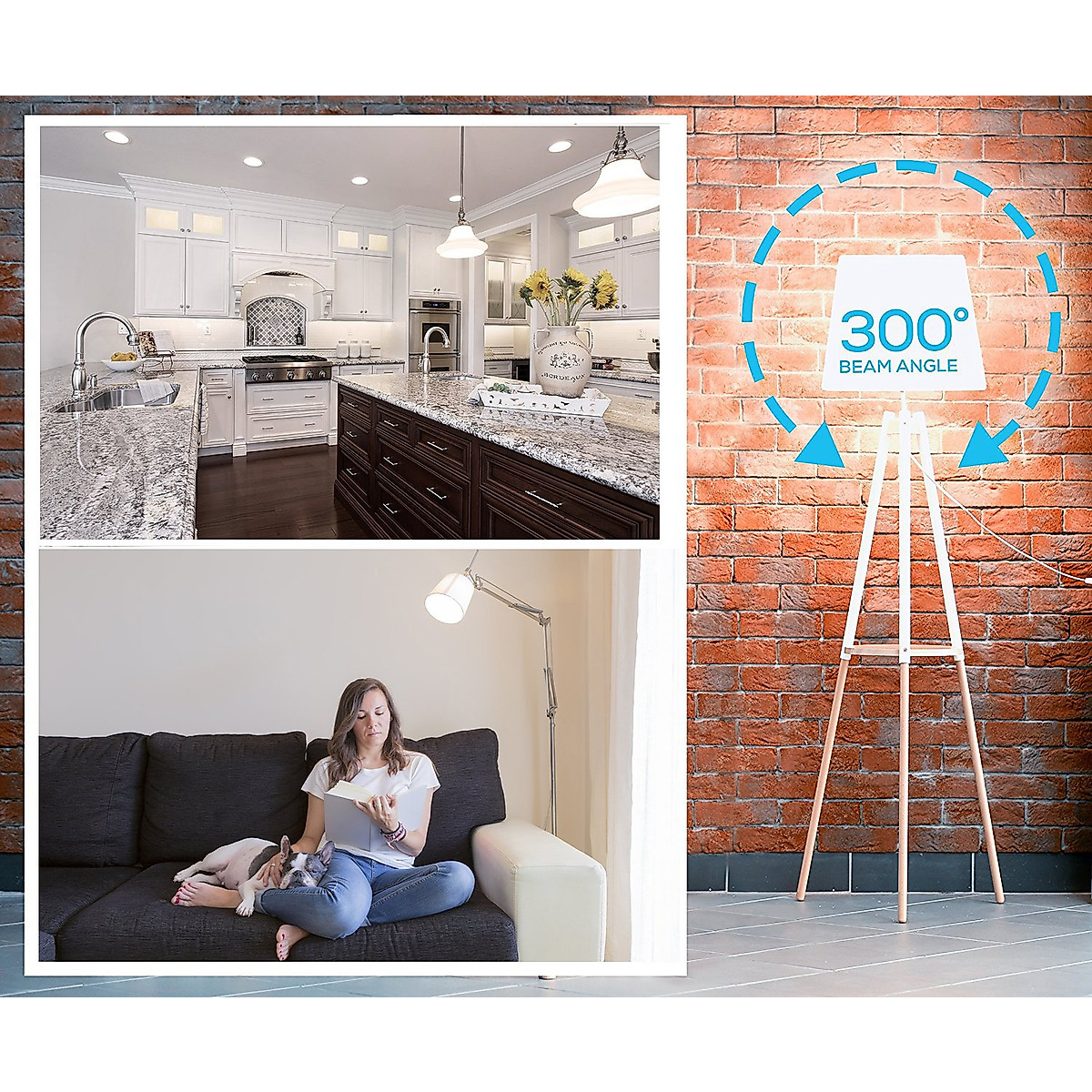 Leools E26 Edison Bulb 8W Equivalent E26 LED Bulb 100 Watt Dimmable Daylight 4000K E26 Light Bulb AC120V 800lm Tubular T14 LED Bulb for Pendant,Sputnik,Vanity,Chandeliers Pack of 6