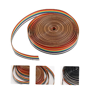 VILLFUL 2pcs 10 Jumper Wire Kit Terminal Connectors Metal Filament Male Female Wire Connectors Breadboard Jumper Wires 34 Pin Ribbon 10pin Male to Female Ribbon Wire Flat Cable