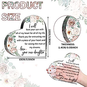 Mother of the Groom Gifts Gift for Mother of the Groom from Bride Wedding Gifts I Will Love Your Son with All My Heart for All My Life Decor Wedding Gifts for Mother of the Groom (Heart Shape)