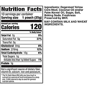 Bugles Crispy Corn Snacks, Original Flavor, Snack Bag, 8.75 oz