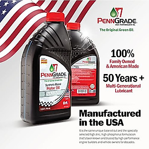 PENN GRADE 1, 71156, Monograde High Performance Oil SAE 50, 1 Quart (12 Pack)