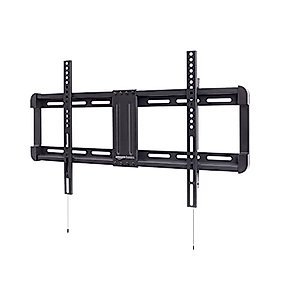 Amazon Basics Low Profile TV Wall Mount with Horizontal Post Installation Leveling for 32-Inch to 86-Inch TVs